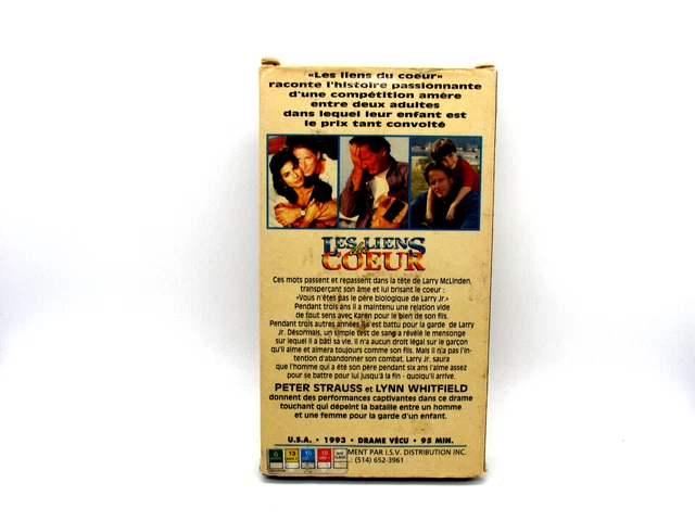 LES LIENS DU Coeur/ Thicker Than Blood (VHS)(French) Tested Collection ...