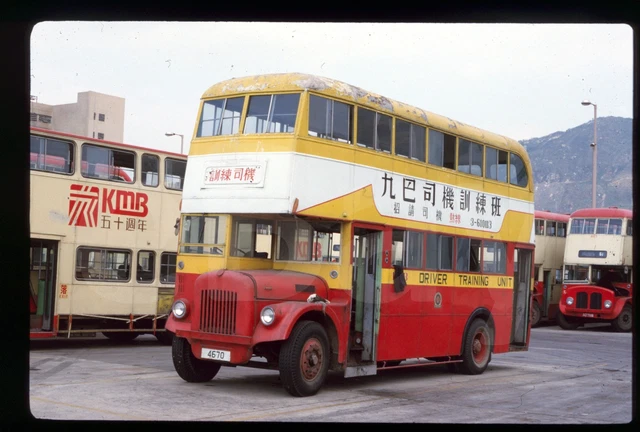 ORIGINAL BUS SLIDE Hong Kong - KMB Kowloon 4670 Daimler CVG6 driver ...
