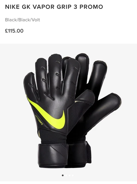 NIKE VAPORGRIP 3 PROMO GK GLOVES Size 9 £4.99 - PicClick UK