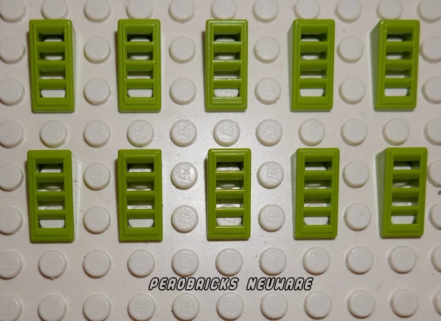 LEGO TECHNIC TECHNIK 10x Slope 18 2 x 1 x 2/3 avec 4 fentes lime#61409 ...