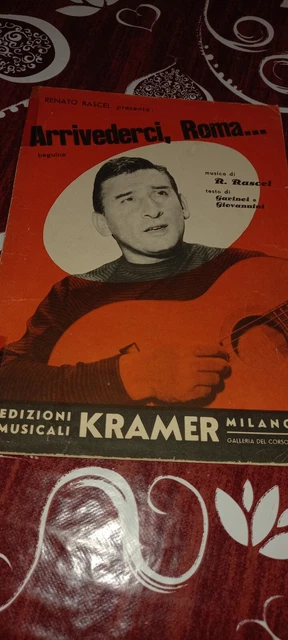 SPARTITO ARRIVEDERCI ROMA Renato Rascel Garinei Giovannini Musica ...