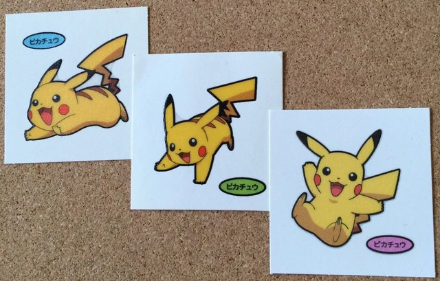 PIKACHU & MEW Pokemon Sticker Daiichi bread Pan Deco Chara 25th DSG 10 ...