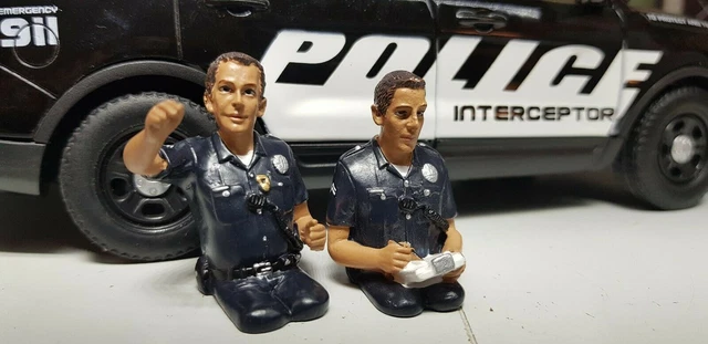 USA SHERIFF TRAFFIC Police 2x Highway Patrol Figure G LGB 1:24 Scale ...