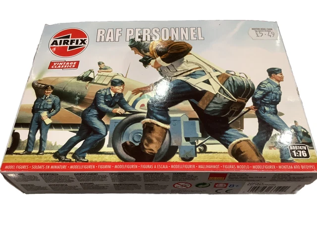 AIRFIX RAF PERSONNEL Model Set A00747V 1:78 1/78 Kit WWII Vintage ...