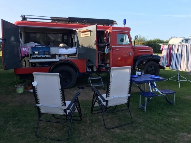 CONVERTED GERMAN FK3000 Fire Engine Camper Van £20,000.00 - PicClick UK