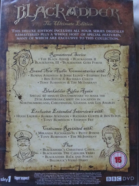 BLACKADDER REMASTERED THE Ultimate Edition DVD Box Set Brand New ...