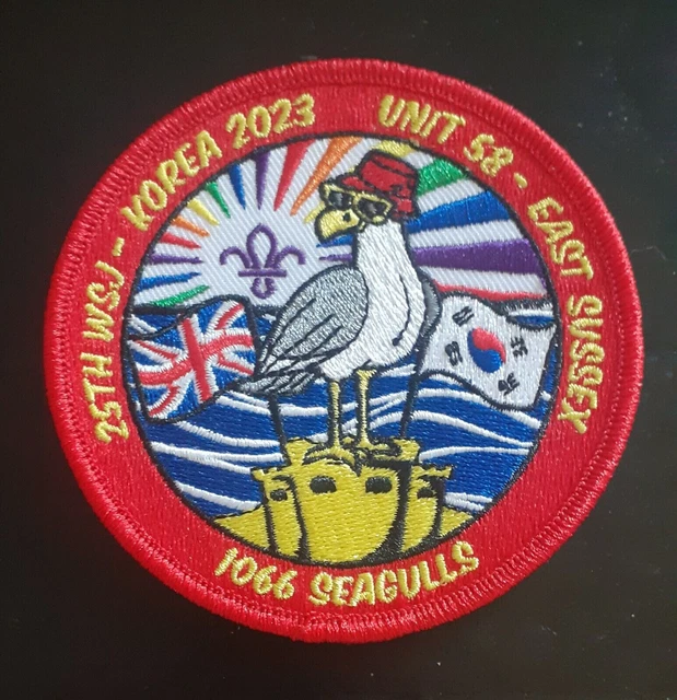 25TH WORLD SCOUT Jamboree South Korea 2023 Badge - UK Unit 58 - East ...
