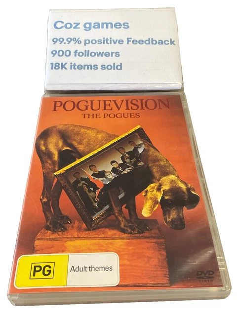THE POGUES POGUEVISION DVD 15 Classic Irish Punk Songs 46 Minutes ...