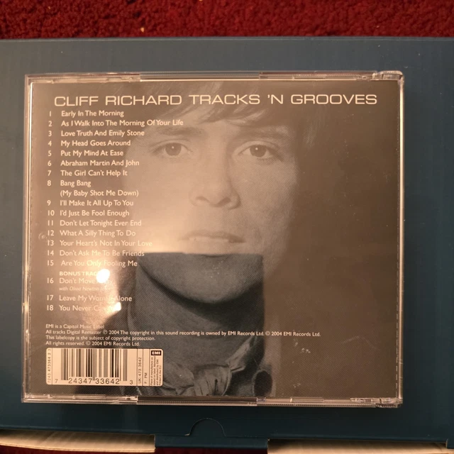 CLIFF RICHARD - Tracks 'n Grooves (2004) cd freepost uk remastered £12. ...