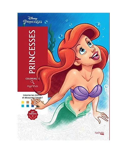 COLORIAGES MYSTÈRES DISNEY Princesses: Coloriez les chiffres et découvrez l'im £10.05 - PicClick UK