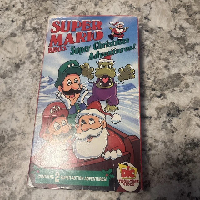 SUPER MARIO BROS Super Christmas Adventure VHS DIC Toon Time Cartoon ...