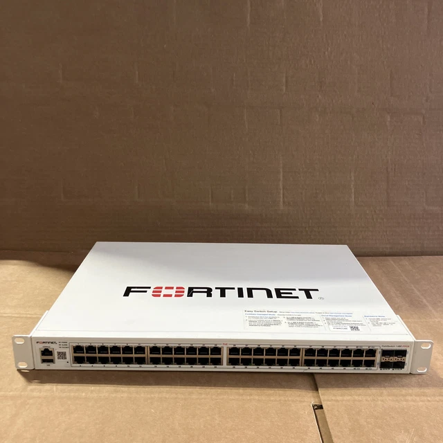 FORTINET FORTISWITCH FS-148F-FPOE 48 Ports Gigabit Network Switch Used ...