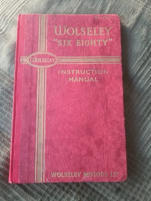 WOLSELEY SIX EIGHTY Manuale di istruzioni - Nona edizione EUR 31,05 ...