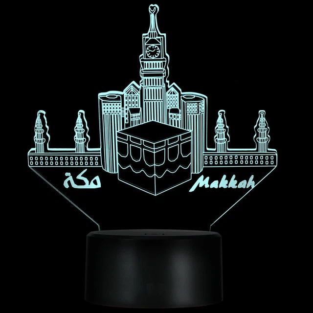 ISLAM RAMADAN LIGHTS Optical Illusion Lamp Ramadan 3D Night Light £8.35 ...