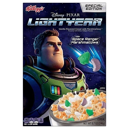 KELLOGG’S CEREAL DISNEY PIXAR LIGHTYEAR Space Ranger 8.7 OZ SPECIAL ...