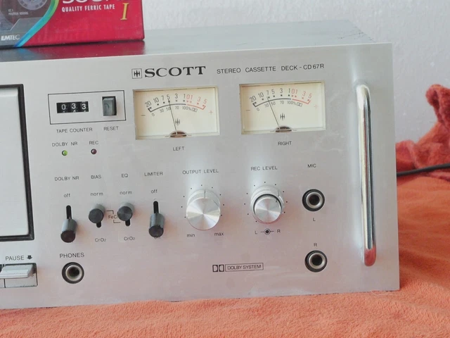 PLATINE CASSETTE SCOTT CD 67 R + 3 K7 neuves EUR 120,00 - PicClick FR