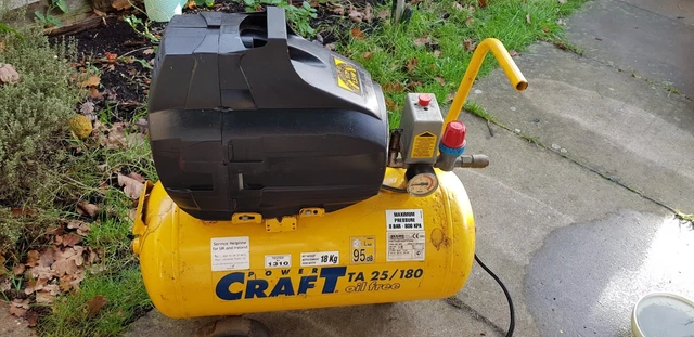 AIR COMPRESSOR POWER CRAFT TA 25-180 oil free £50.00 - PicClick UK