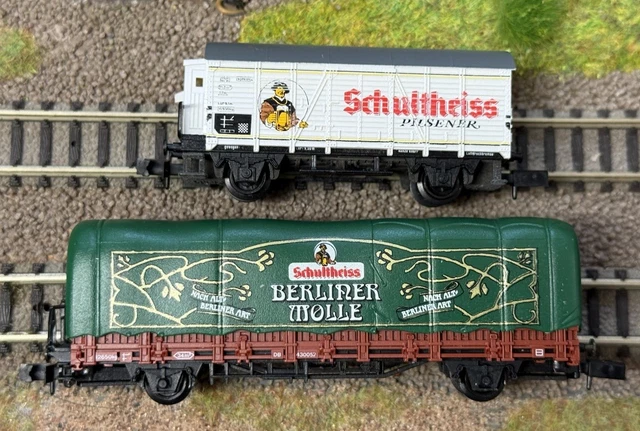 ARNOLD SPUR N Güterwagen Bierwagen Berliner Schultheiss 2 Stück EUR 3,50 - PicClick DE