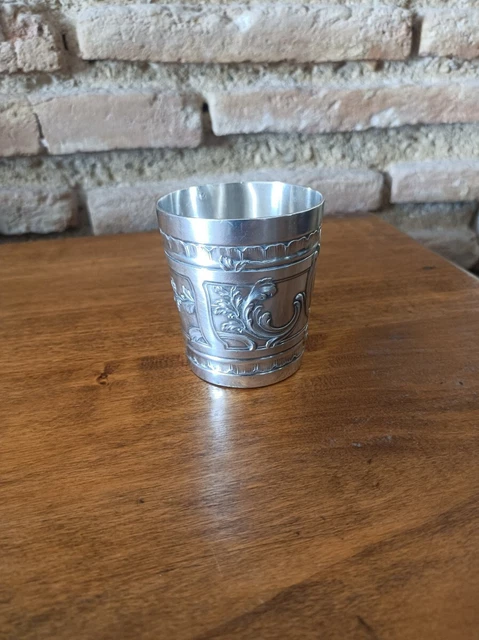 TIMBALE ART NOUVEAU Argent Minerve Orfèvres Olier Et Caron Paris 1910 ...