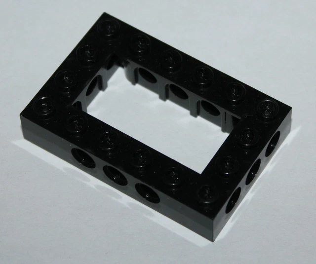 LEGO TECHNIC BLACK Brick 4x6 Open Center ref 32531/set 10227.10123 ...