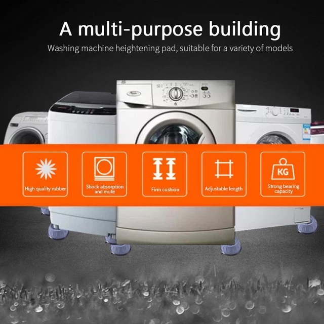 1PCS ANTI-VIBRATION FEET Pads Washing Machine Rubber Fixed hj4 Base Mat ...