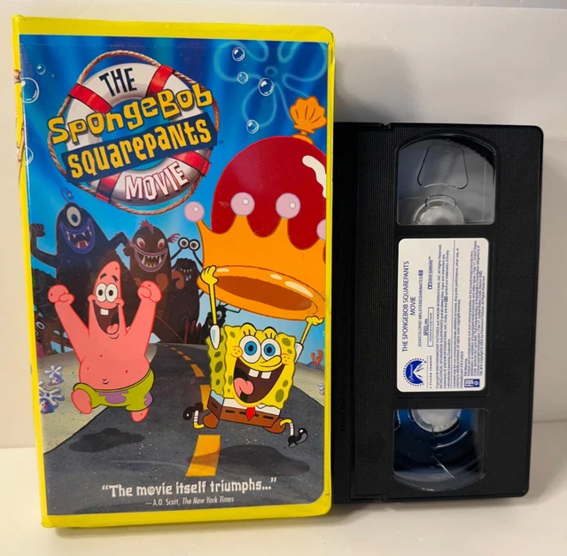 THE SPONGEBOB SQUAREPANTS Movie (VHS, 2005, Clamshell Case) £30.43 ...