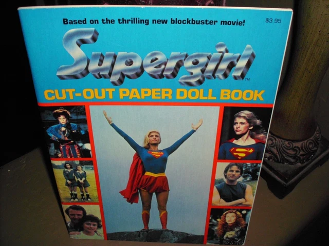 VINTAGE SUPERGIRL CUT-OUT Paper Doll Book Justice League Rare ...