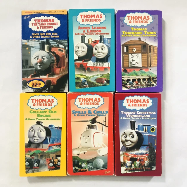 LOT DE 6 VHS Thomas The Tank Engine & Friends George Carlin Ringo Starr ...