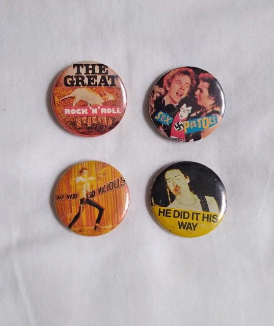 Vintage Sex Pistols Badges Sid Vicious Great Rock N Roll Swindle Punk £499 Picclick Uk