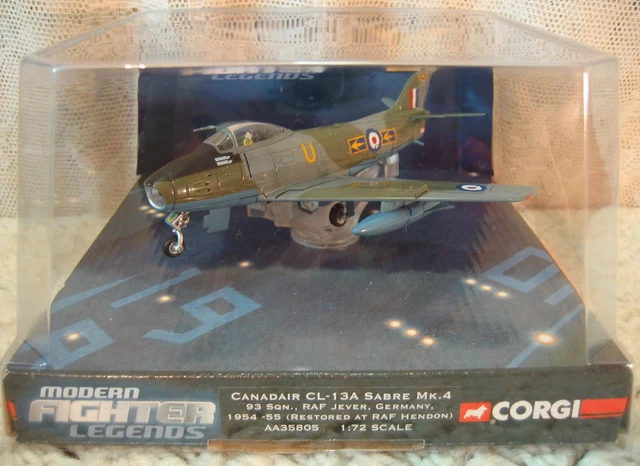 CORGI CANADAIR CL-13A Sabre Mk.4 RAF 93 Squadron Jever Germany Die-Cast ...