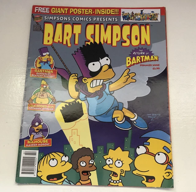 THE SIMPSONS COMIC Book / Bart Simpson / Summer 2005 £5.99 - PicClick UK