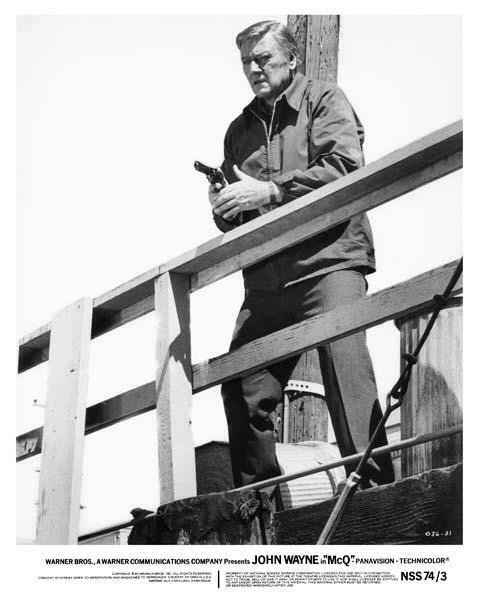 JOHN WAYNE GREAT 8x10 character still with gun from McQ -- c078 £6.74 ...