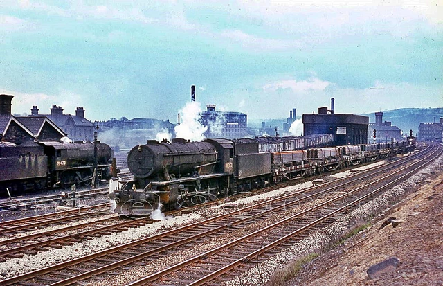 ORIGINAL AGFA 35MM Colour Slide WD 2-8-0s 90363 & 90470 Mirfield c1964 ...