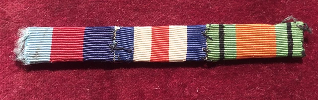 WW2 BRITISH MEDAL Ribbons 1939-1945, France & Germany Stars & Defence ...