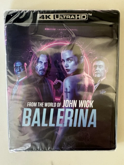 JOHN WICK: BALLERINA 4K Ultra HD + Blu-ray + Digital 2025 w/ Slipcover New MINT $40.66 - PicClick CA
