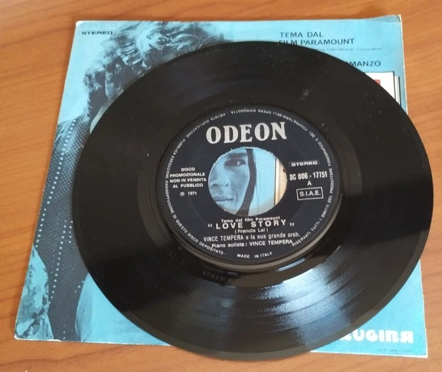 LOVE STORY TEMA Dal Film Paramount Disco Omaggio Baci Perugina - 45 ...