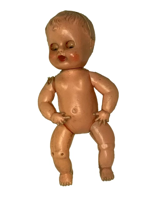 BLUE BOX TOYS doll 108mm tall with moving blue eyes made in hong kong £ ...