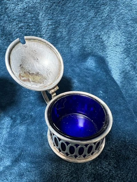 ARGENTERIE ANCIENNE POT à moutarde en métal argenté EUR 50,00 - PicClick FR