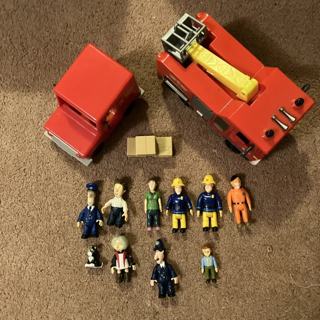 POSTMAN PAT and Fireman Sam Toy Vehicle and Figure £9.99 - PicClick UK