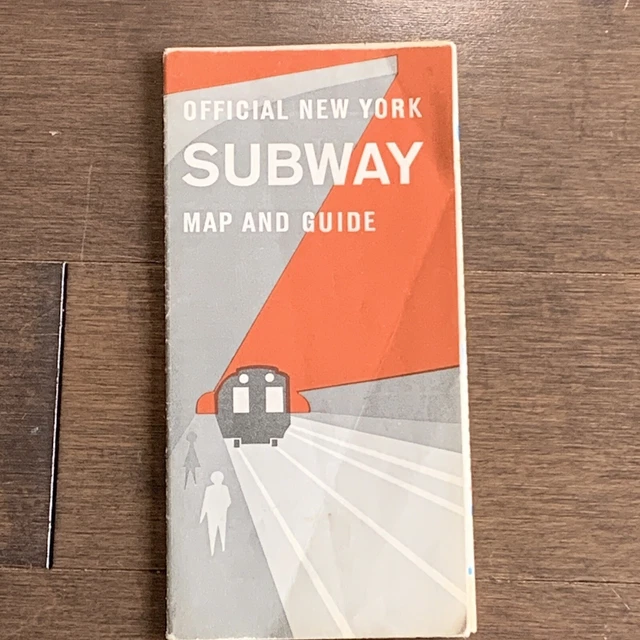 VINTAGE NEW YORK City Subway Map & Guide Official 1963 Edition NYCTA ...