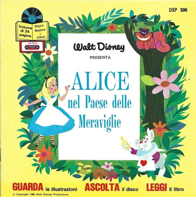 WALT DISNEY - Alice nel Paese delle Meraviglie - Disco + Libro CGD 1986 ...