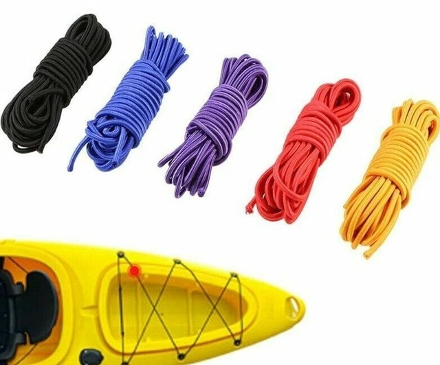 KAYAK BOAT ELASTIC Bungee Cord Rope 16.4ft Marine Boat Trailers Tent ...