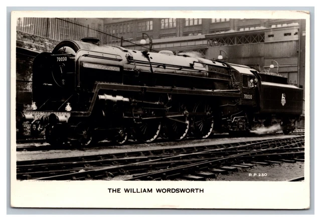 BRITISH RAILWAYS 70030 William Wordsworth Steam Locomotive Train RPPC ...