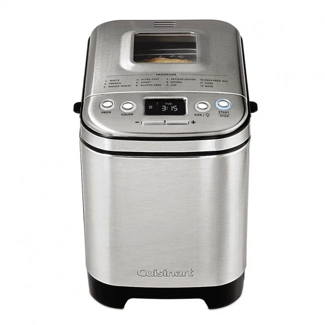 CUISINART COMPACT AUTOMATIC Bread Maker Machine, Stainless, NEW in Box ...