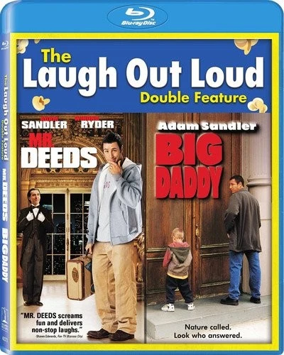 BIG DADDY / MR DEEDS (Blu-ray) Jon Stewart Winona Ryder Adam Sandler ...