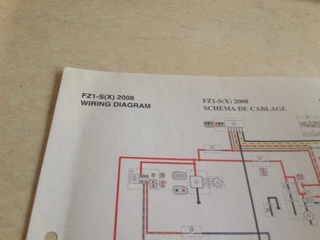 Yamaha Fz1 S X 2008 Fz1 S 1000 Diagram Wiring Diagram Schaltplan £11