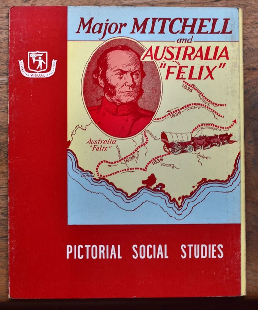 OLD AUSTRALIAN HISTORY COMIC ' Major Mitchell & Australia 'Felix' ' c ...