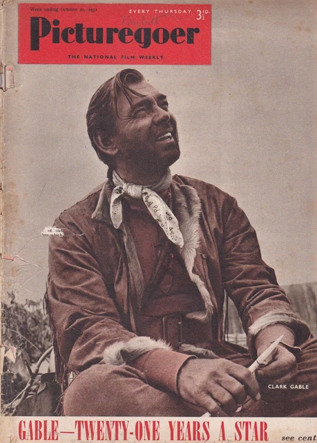 CLARK GABLE IN Picturegoer Weekly Magazine - Oct 1951, EUR 6,39 ...