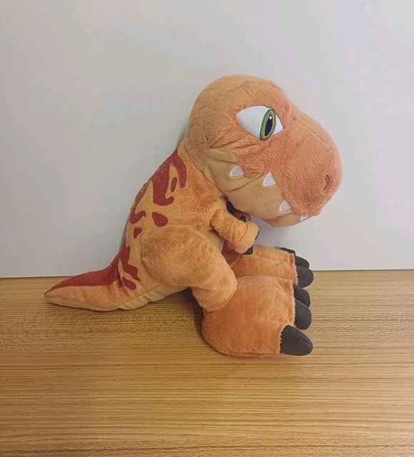 JURASSIC WORLD T-REX Soft Toy Plush Posh Paws Dinosaur Cuddly Orange £9 ...