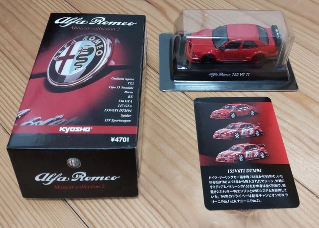 MINICAR KYOSHO 1/64 Alfa Romeo Collection 3 155 V6 Ti rouge EUR 52,60 ...